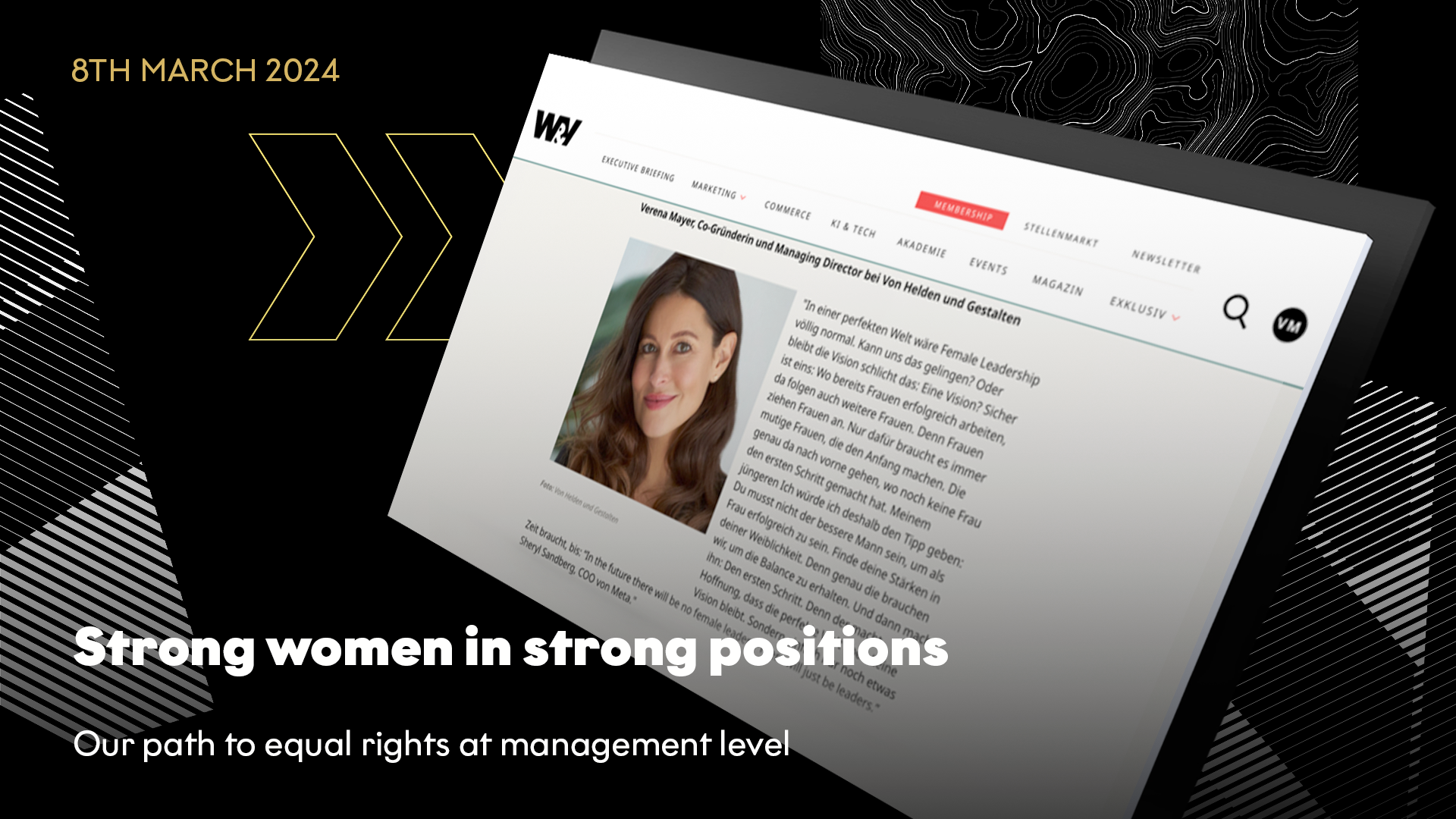 Strong women in strong positions | VON HELDEN UND GESTALTEN